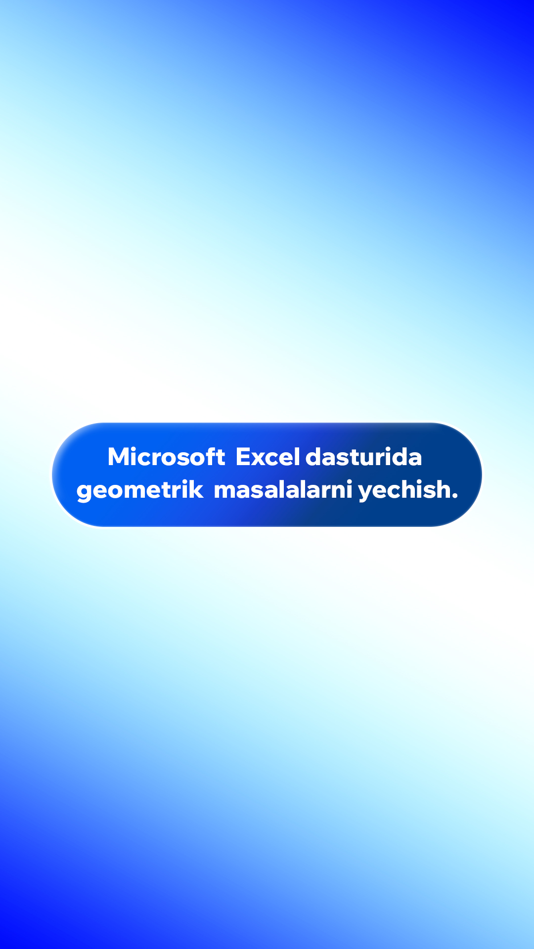 ZiyoNET › Kutubxona › Microsoft Excel dasturida geometrik masalalarni ...